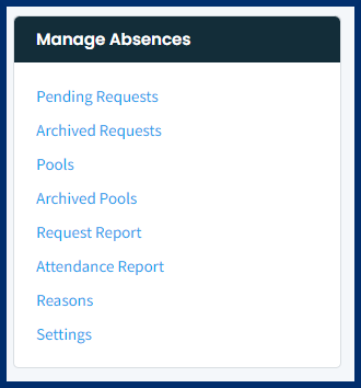 Absence Management Setup